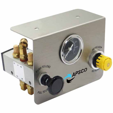 Stainless Steel Steerable Lift Axle APSCO Control Panel - 4 State Trucks