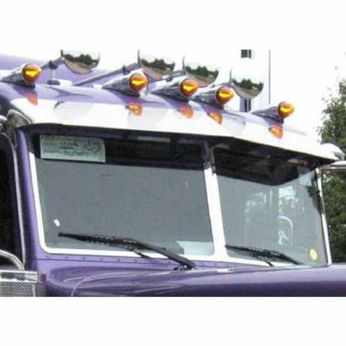 2 Inch Stainless Steel Wide Windshield Trim Set For Peterbilt 357, 365 ...