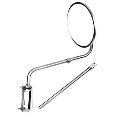 8.5 Inch Stainless Steel Convex Wide View Mirror Kit For Driver Or ...