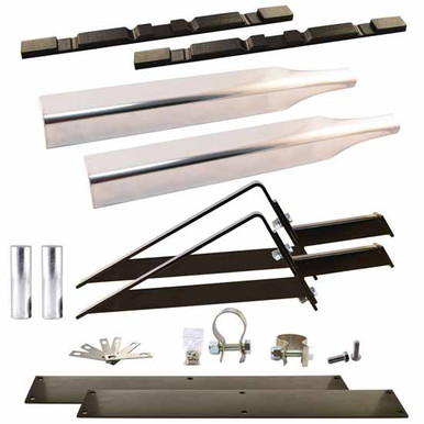 Stainless Steel Heavy Duty Half Fender Mounting Kit W/ Triangular Under ...