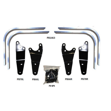 Minimizer Fender Bracket Kit For 13K Pound Steerable Lift Axles - 4 ...