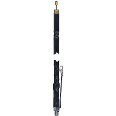 4 Foot Silver Load FGT Series Fiberglass Whip Black - 4 State Trucks