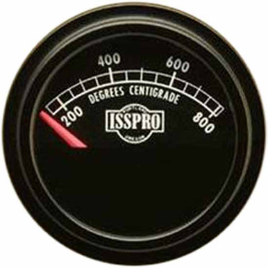 2-1/16 Inch Pyrometer 200-800F W/ Black Bezel, Black Face, Red Pointer ...