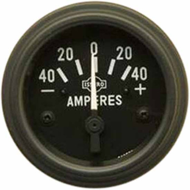 Isspro 2 1/16 Inch Classic Ammeter Gauge 40-0-40 Volt DC W/ Black Bezel ...