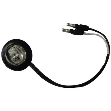 3/4 Inch Red LED Clear Lens Round Bulkhead Light W/ Grommet - 4 State ...