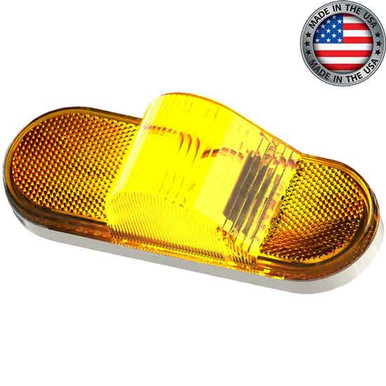 Oval Mid Turn LED Light Amber 15 Diodes - 4 State Trucks