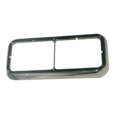 BESTfit Chrome Plated Plastic Bezel For Dual Square Headlight - 4 State ...