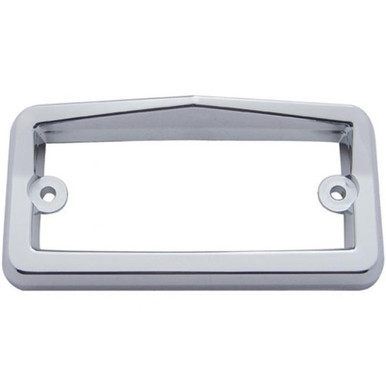 Chrome Rectangular Light Bezel W/ Visor Fit For Freightliner & Mack - 4 ...