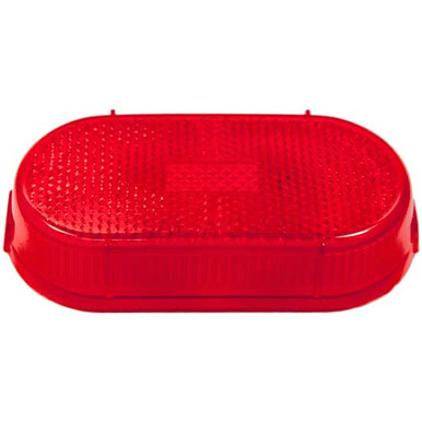 Red Oval Replacement Lens - 4 State Trucks