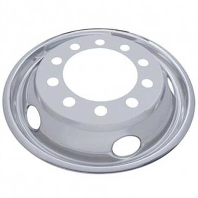 Stainless Steel 22.5 Inch OD Front Wheel Cover W/ 5 Vent Holes For Hub ...