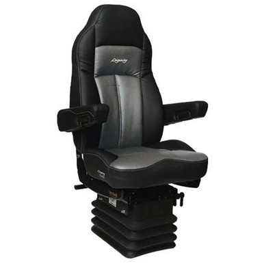 Seats Inc. Legacy Silver Seat W/ High Back, STD Base, Armrests, Bellows ...