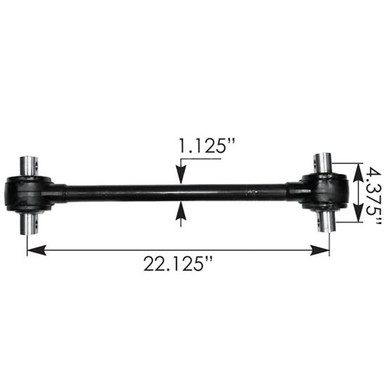 BESTfit 22.125 Inch Sealed Torque Rod For Mack & Volvo - 4 State Trucks