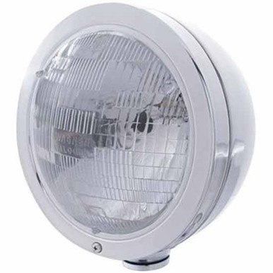Stainless Steel Bullet Classic Headlight With H6024 Bulb - 4 State Trucks