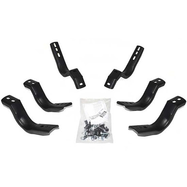 Black Steel Side Step Brackets For Ford F150 2015-Current & F150 Raptor ...