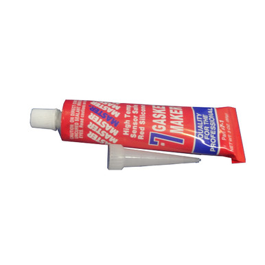 Hi-Temp Silicone Gasket Maker 3 oz. - Red - 4 State Trucks