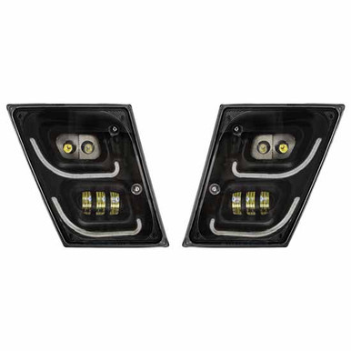 Blackout LED Fog Light With Daytime Running, Position Light For Volvo ...