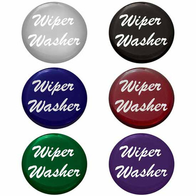 Glossy Wiper Washer Sticker For Small Dash Knob - 4 State Trucks