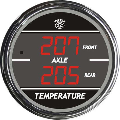 Digital Dual Display Front/Rear Axle Temperature Gauge 100-300 Degrees ...