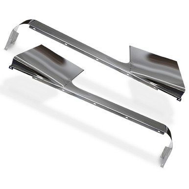 5 Inch Stainless Steel Cab & Cowl Panels For Peterbilt 359 - 4 State Trucks