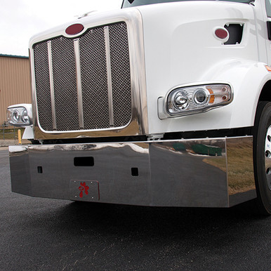 16 Inch Stainless Steel Boxed End Bumper For Peterbilt 567 SFA - 4 ...