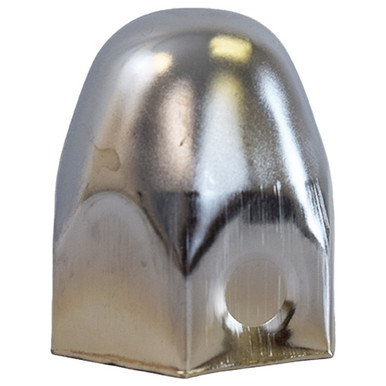 1 1/2 X 2 Inch Chrome Steel Bullet Nut Covers - 4 State Trucks