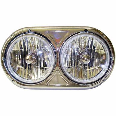 Kenworth W900A / Peterbilt 359 Dual Round Headlight Assembly Upgrade ...