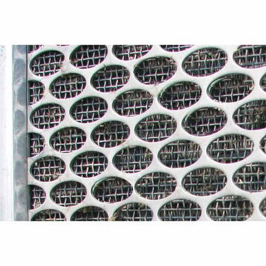 Stainless Steel Front Grill Insert W/ Oval Punch Outs - 4 State Trucks