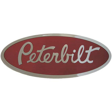 12 Inch Large Peterbilt Oval Hood Emblem 20-16497 - 4 State Trucks