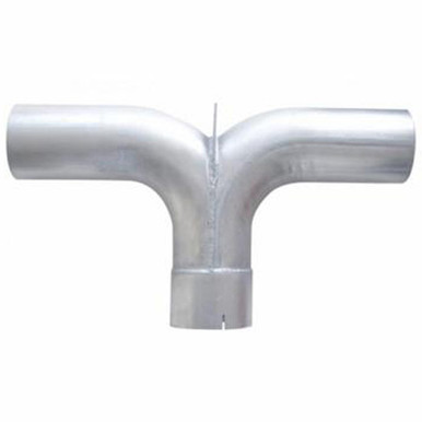 Chrome 5 Inch Y Pipe With Divider 25 In W X 14 In H - 4 State Trucks