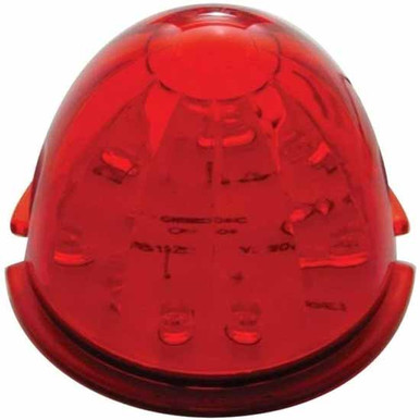 17 Diode Dual Function Watermelon Cab Light - Red LED/ Red Lens - 4 ...