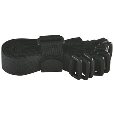 Black Hook And Loop Velcro Strip Tie Fastener W/ Buckle, 8 Inch - 8 PCS ...