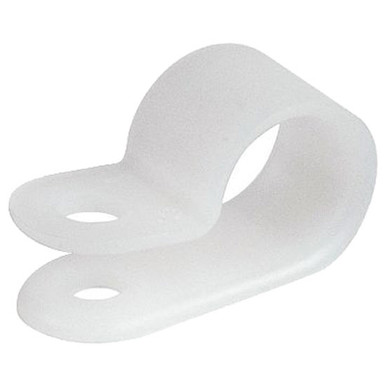 Natural Nylon Cable Clamps, 3/8 Inch I.D. W/ 13/64 Inch Mounting Hole ...