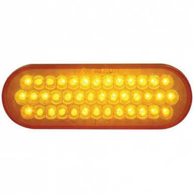 40 LED Oval Turn Signal Light - Amber LED /Amber Lens - 4 State Trucks