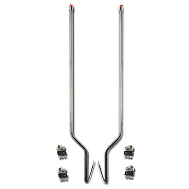 Bores SS LED Bumper Guides - 51 Inch W/ 4 Inch Offset For Freightliner ...