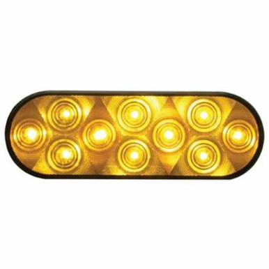 10 LED 6 Inch Oval Turn Signal Light - 4 State Trucks