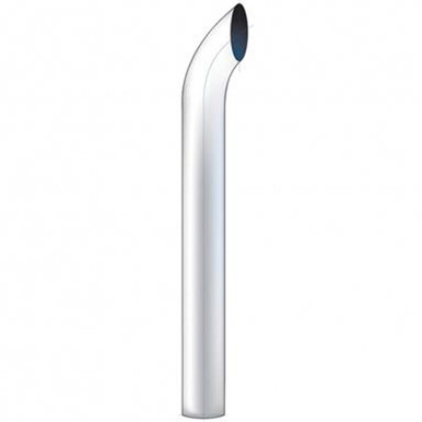 6 Inch OD Chrome Curve Turnout Exhaust Stack - 4 State Trucks