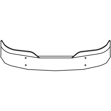 Valley Chrome 14 Inch Chrome Set Back Axle Bumper For Kenworth T680 ...