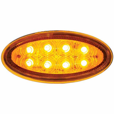 8 LED Fender Parking/ Turn Signal Light - Amber LED/ Amber Lens For ...