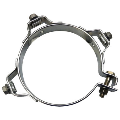 5 Inch Chrome Exhaust Heat Shield Mounting Bracket - 4 State Trucks