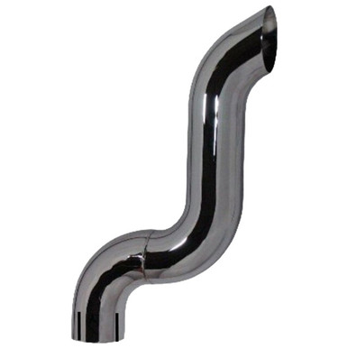 5 ID x 42 Inch Chrome Dump Truck Exhaust Stack - 4 State Trucks