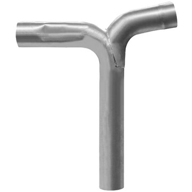 Steel Exhaust Y Pipe, 5 Inch ID - OD For Freightliner Classic - 4 State ...