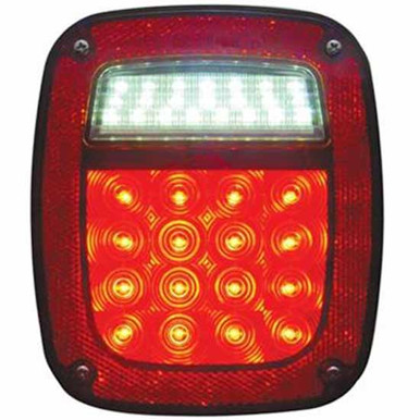 LED Universal Combination Tail & Back Up Light W/ License Light - 4 ...