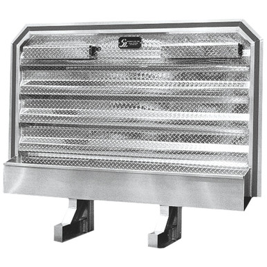 68 X 80 Inch Aluminum Cab Rack W/ 2 Chain Racks & Full Bottom Tray For ...