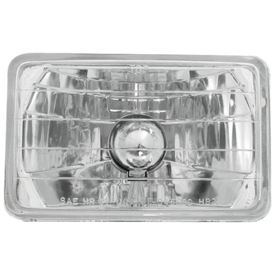 4 X 6 Inch Rectangular Halogen Headlight W/ H4 Bulb - 4 State Trucks
