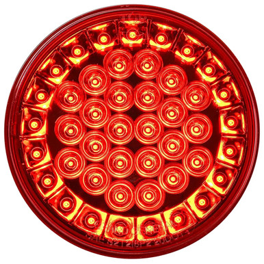 4.25 Inch 45 Diode Pearl Plus Red LED Light - 4 State Trucks