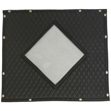 Black Quilted Vinyl Winter Front With Turn Buckles For Kenworth T660 ...