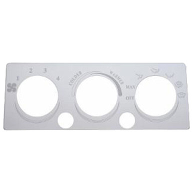 Stainless Steel AC Heater Control Panel With 3 Knob & 2 Button Cutouts ...
