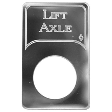 Stainless Steel Lift Axle Switch Plate For Kenworth - 4 State Trucks