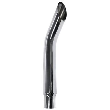 6 To 5 OD X 48 Inch Chrome Steel Bull Hauler Exhaust Stack - 4 State Trucks