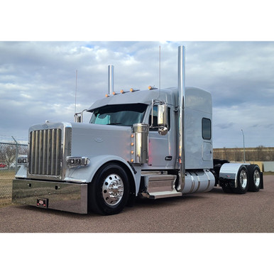 Lincoln Chrome 7 Inch OD Exhaust Kit With Stack Options For Peterbilt ...